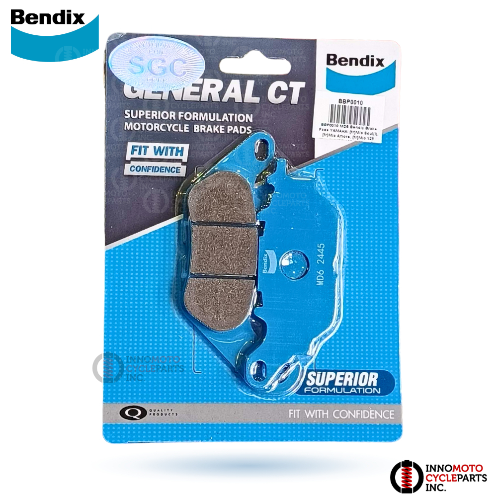 Bendix Brake Pads MD6 for Mio 125 MX/i (front) , NMAX 155 (rear ...