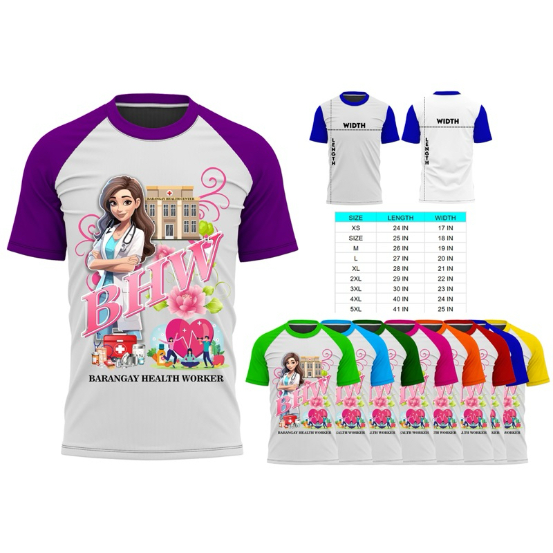 BHW Barangay Health Worker - Sublimated Print | Shopee Philippines