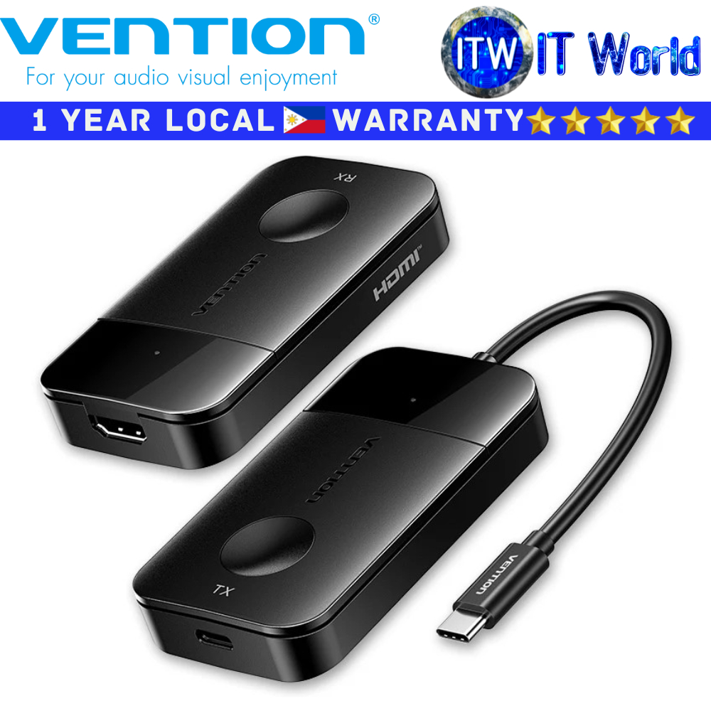 Itw | Vention Wireless USB-C to HDMI Transmitter and Receiver (ADOBB ...