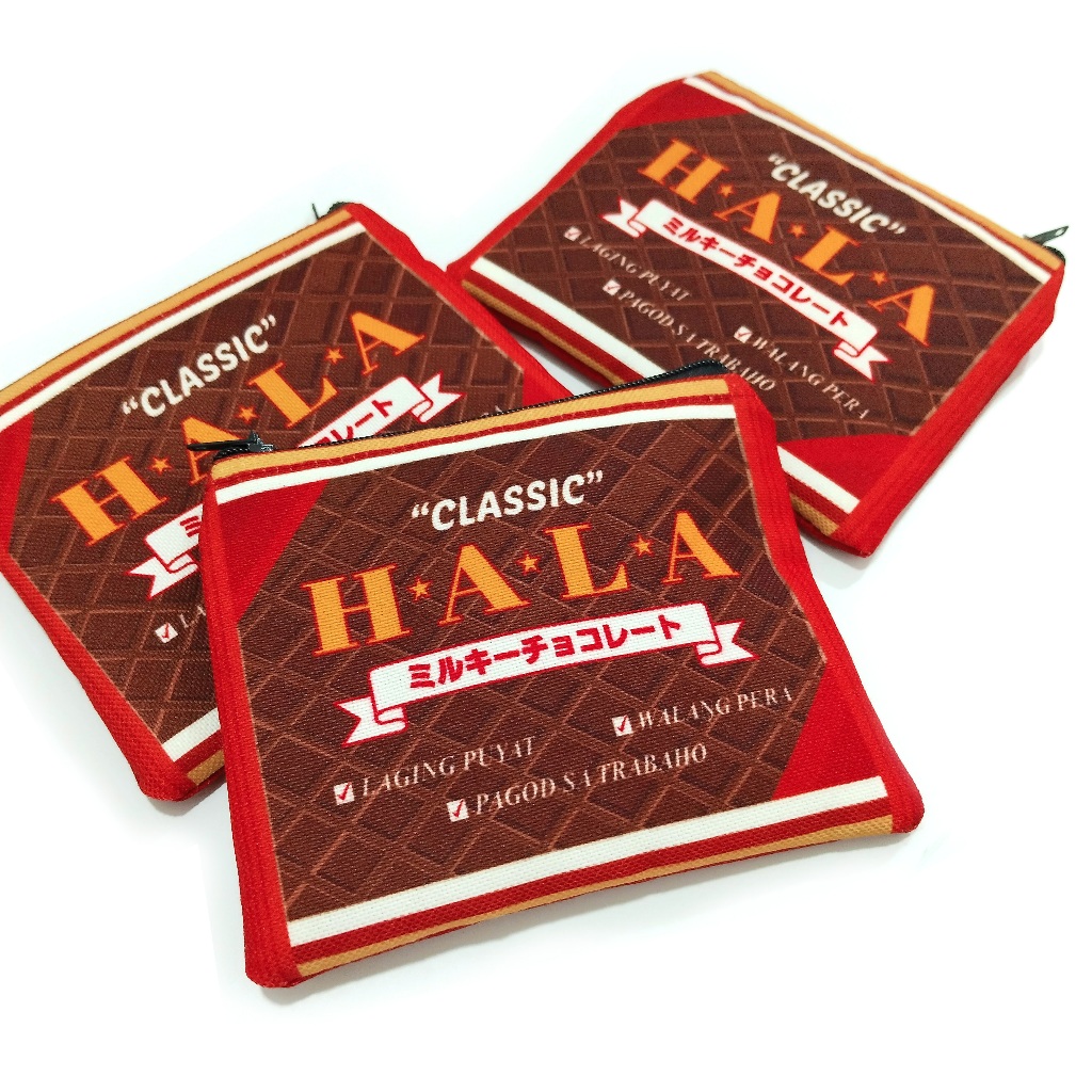 HALA - Pinoy Chichirya Wallet, Fabric Coin Pouch, Purse, Kawaii Cute ...
