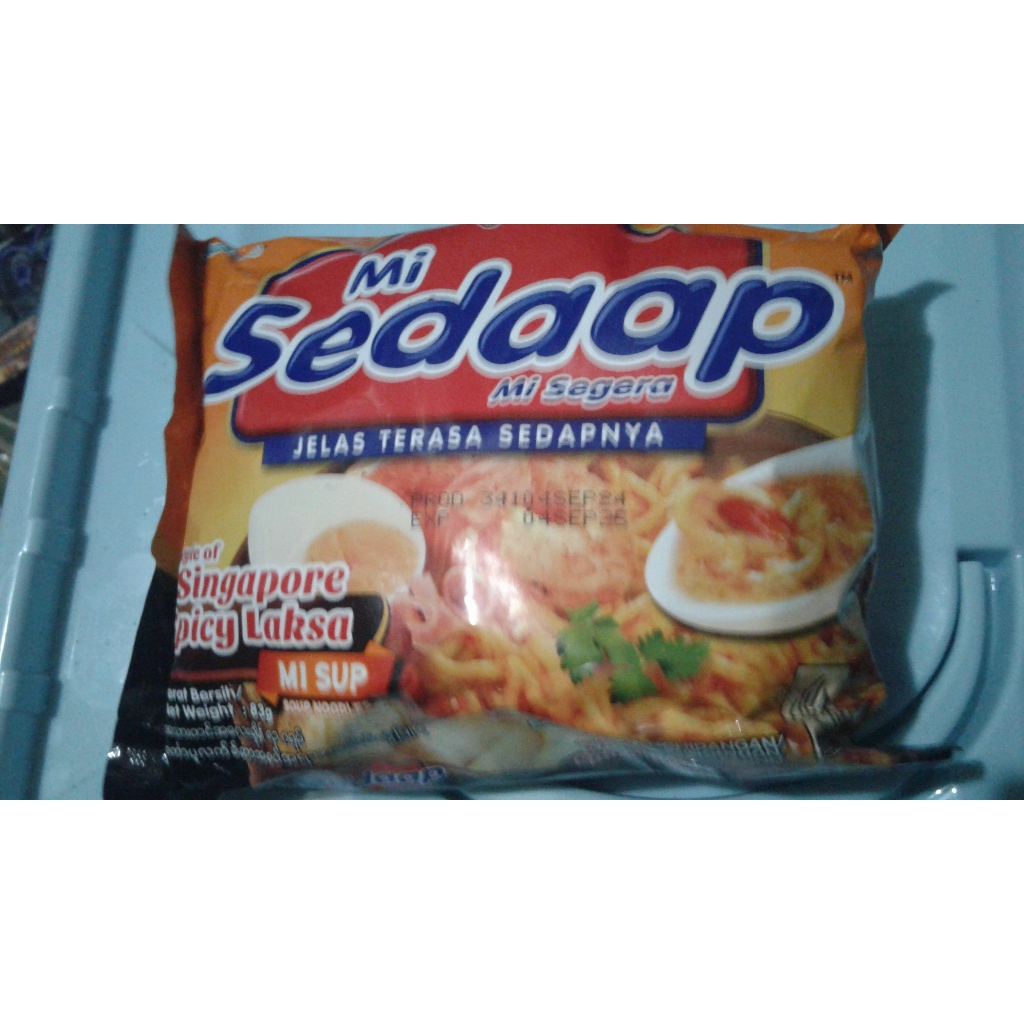 MI SEDAAP SPICY LAKSA NOODLEs SOUP sabaw SNACKS HALAL IMPORTED ...