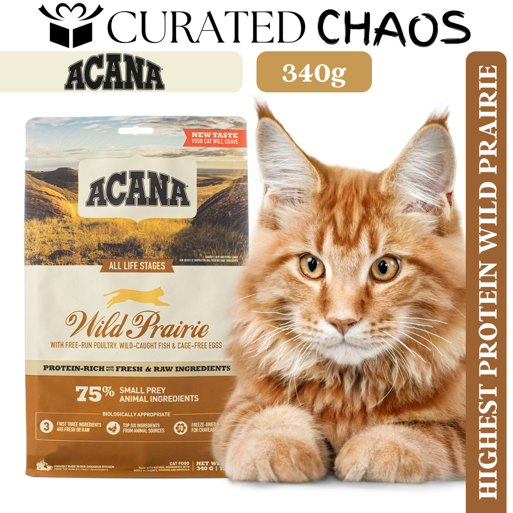 Acana Regionals Cat Wild Prairie Cat 340g Small Pack Real Meat High Protein Low Fat | Shopee ...