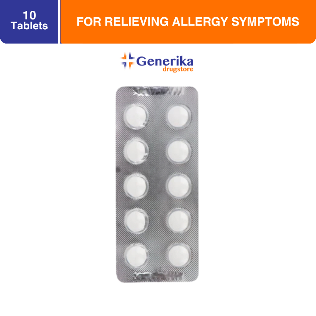 Actimed Cetirizine Hydrochloride 10mg Film-Coated Tablet- 10 Tablets ...