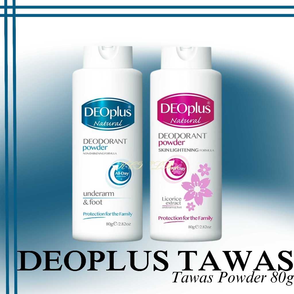 DeoPlus Natural Tawas Powder with Skin Lightening Formula for Underarms ...