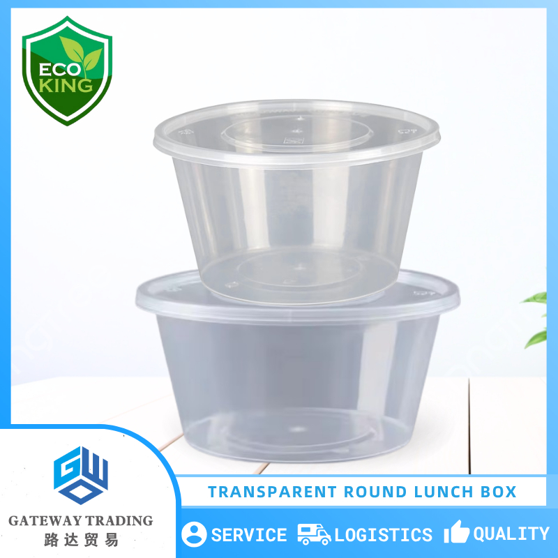 10PCS Eco King Round Disposable Microwavable Food Container Circle ...