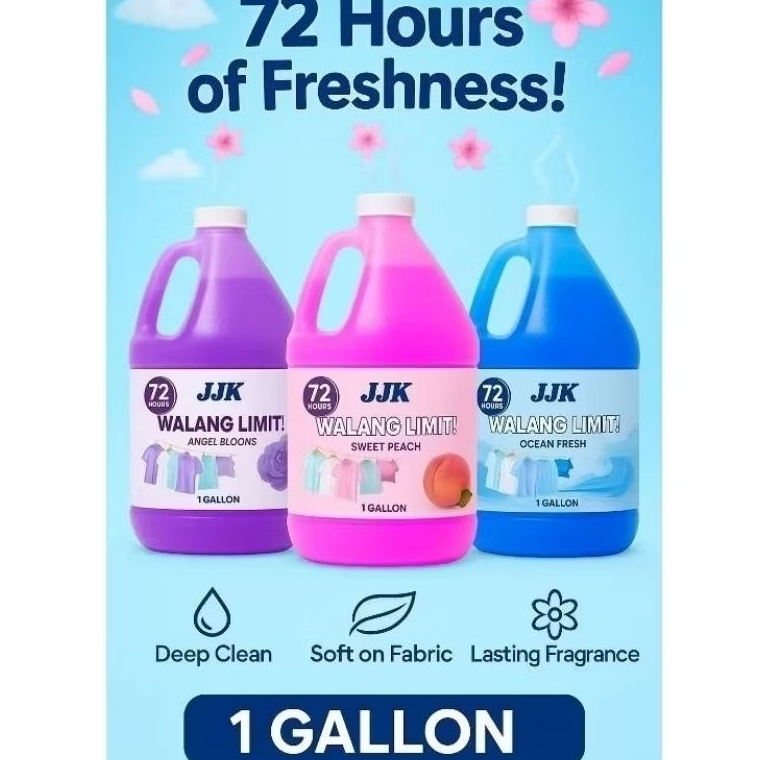 New JJK Liquid Detergent for Every Laundry 3.5 liters (1 Gallion) & 72 ...
