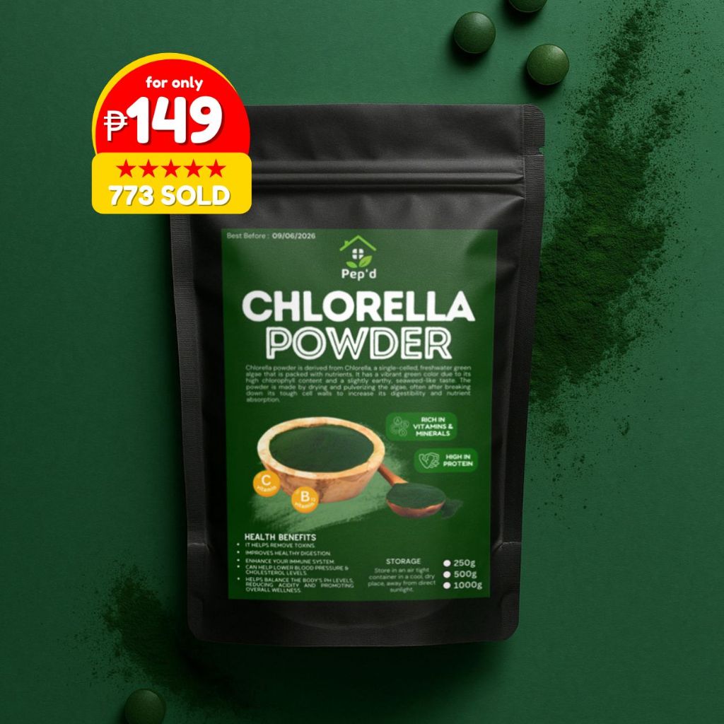 Chlorella Powder 50g/100g/250g -Superfood Detox & Immune Booster ...