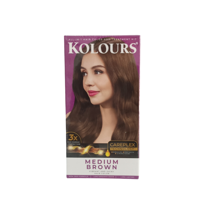 Kolours Medium Brown Vibrant and Shiny Hair Color 120ml | Shopee ...