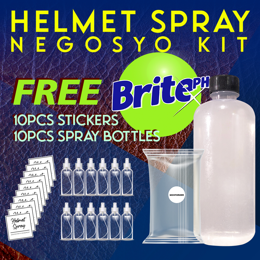 Helmet/Car Perfume & Deodorizer Negosyo Kit w/Spray Bottles & Labels ...
