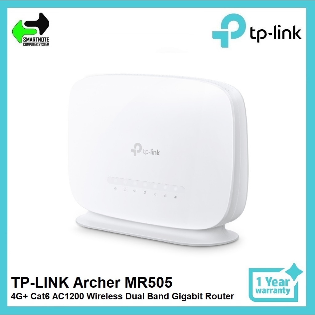 TP-LINK Archer MR505 4G+ Cat6 AC1200 Wireless Dual Band Gigabit Router ...