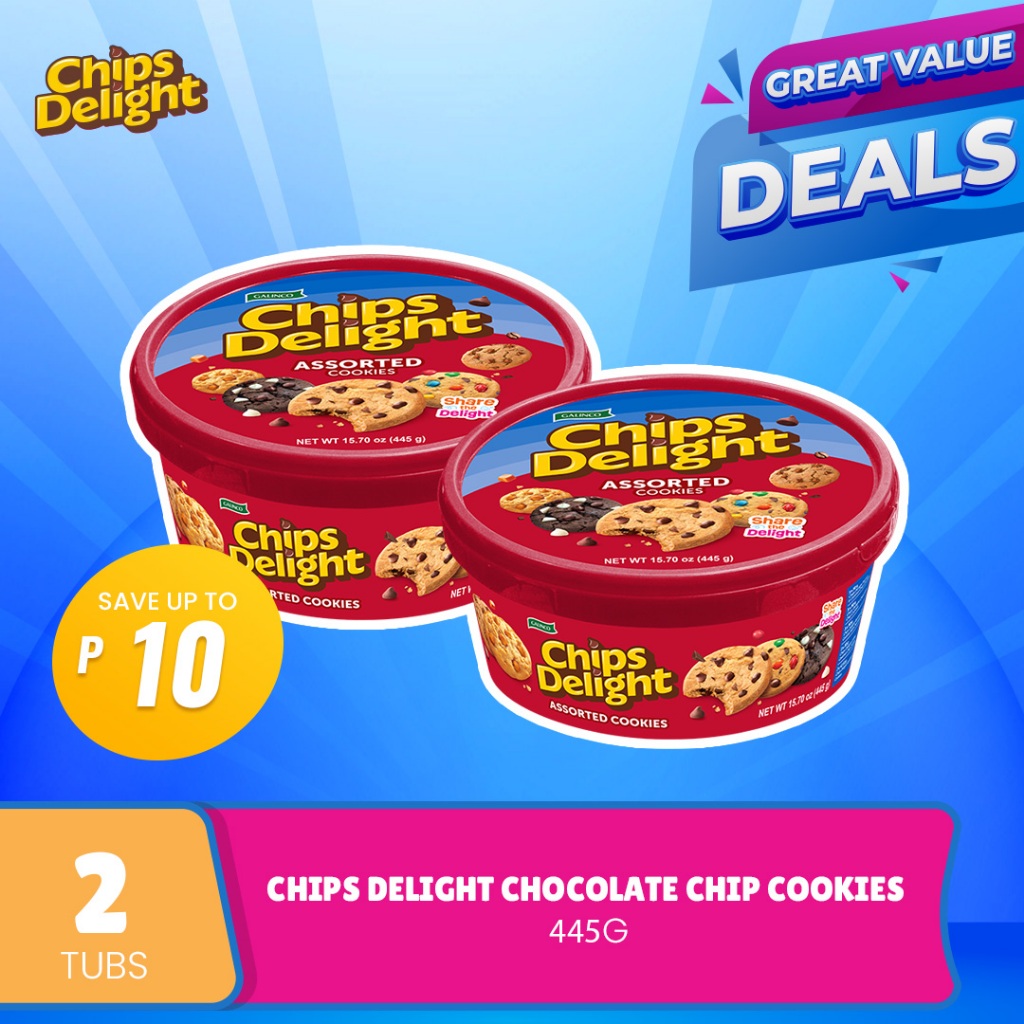 Chips Delight Assorted Tub 445g (2 Tubs) | Shopee Philippines