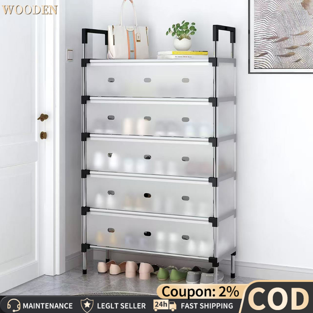 6 layer shoe rack Easy multi-layer assembly dustproof and waterproof ...