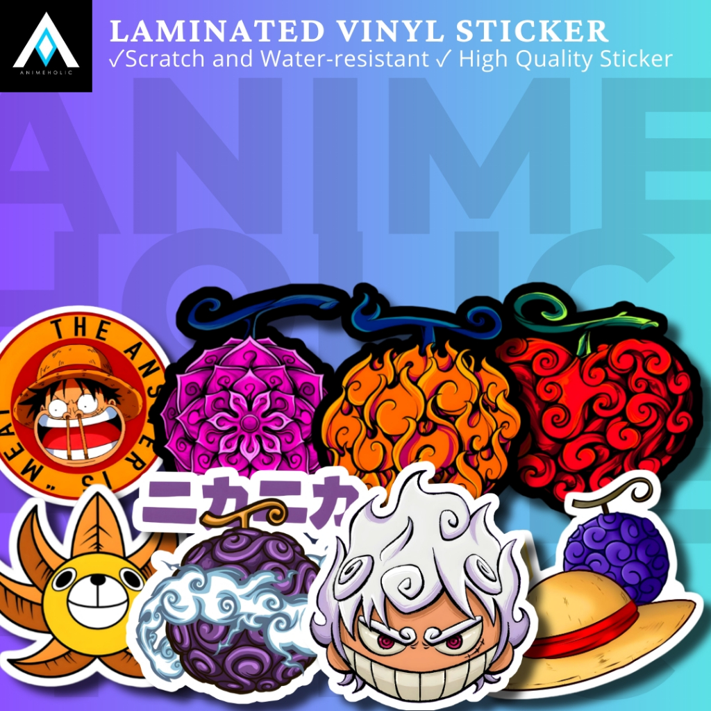 AESTHETIC ONE PIECE ANIME -TUMBLER AND MORE, LAMINATED VINYL STICKERS ...