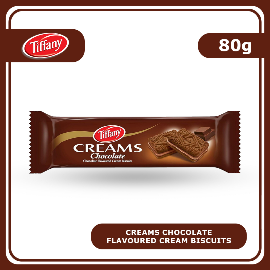 Tiffany Creams Chocolate Flavoured Cream Biscuits 80g | Shopee Philippines
