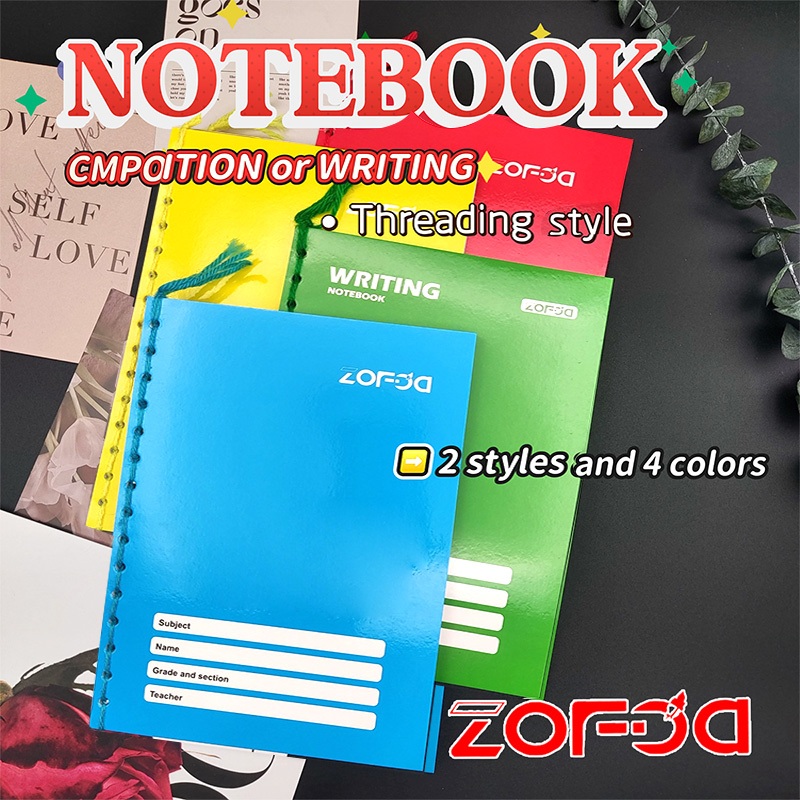 10pcs ZOFDA YARN A5 writing Composition notebook 80 Leaves 4Color ...