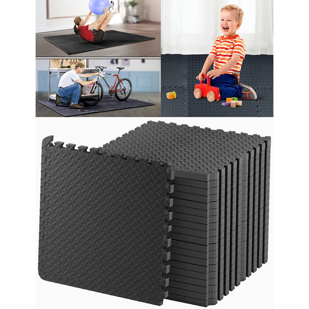 EVA Puzzle mat (10pieces) plain 30x30cm /4in1 Big Size 60cm x 60cm ...