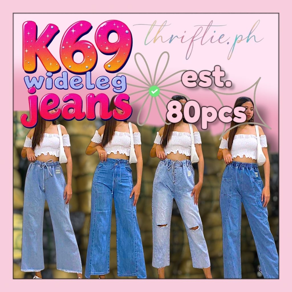 K69 WIDELEG JEANS BALE / UKAY BULTO | Shopee Philippines