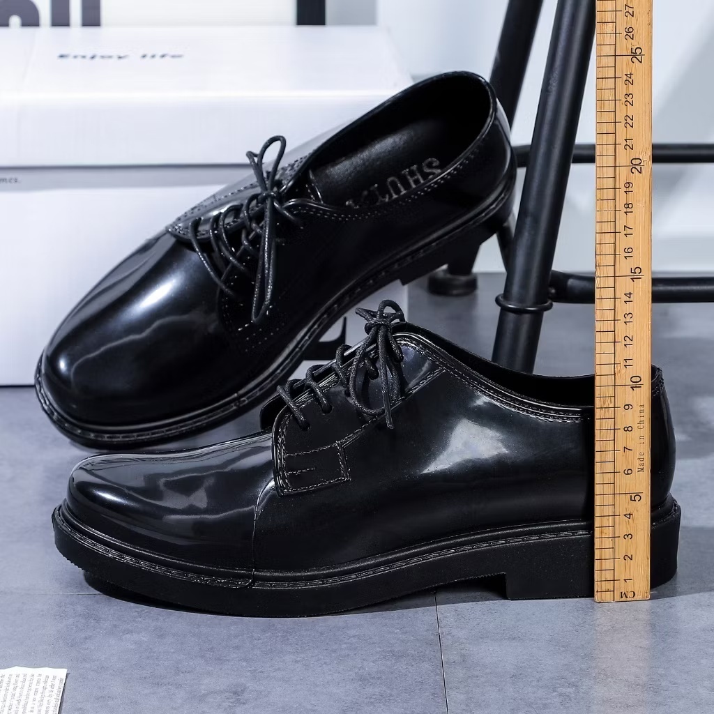 BS-233 PREMIUM BLACK SHOES SERVICE SECURITY FORMAL WORK STUDENTS SHOES ...