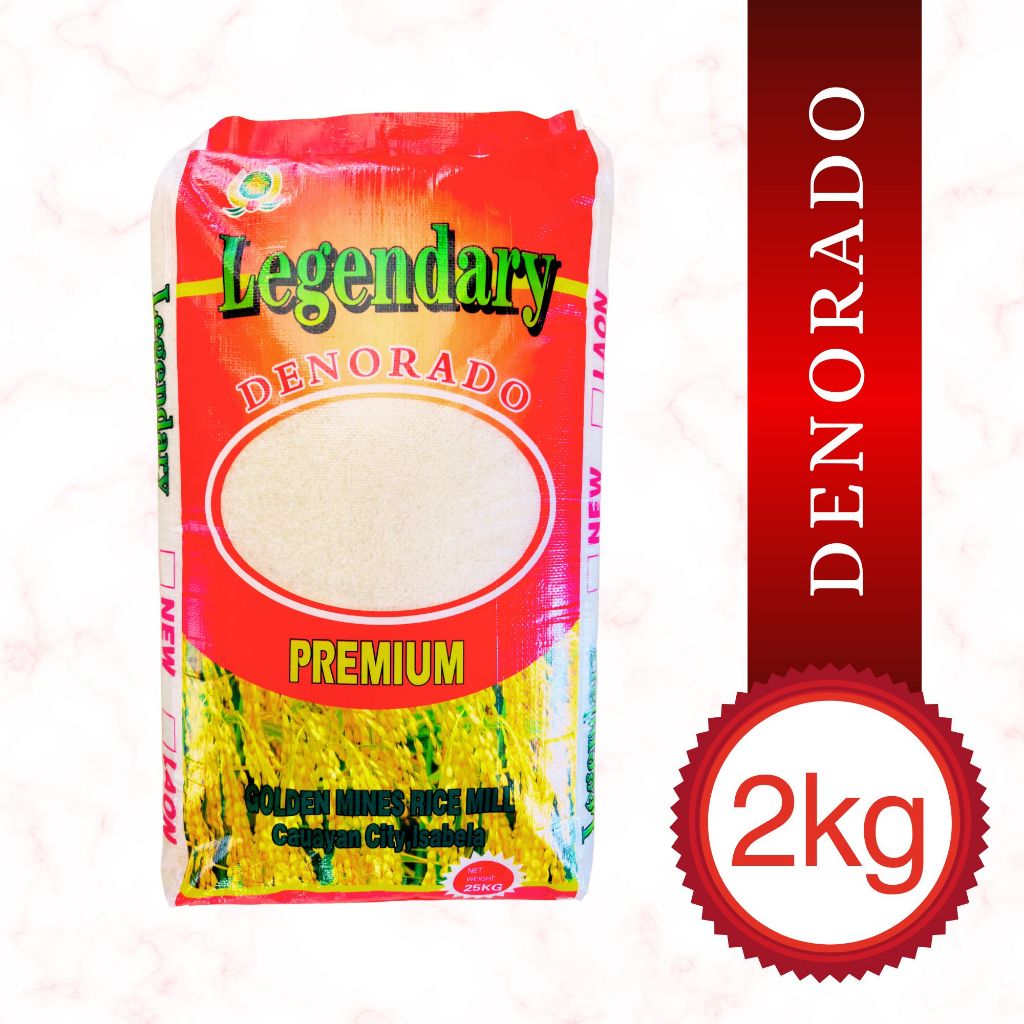 LEGENDARY Premium White Rice Organic 2kg (Denorado Bigas/ Dinorado ...