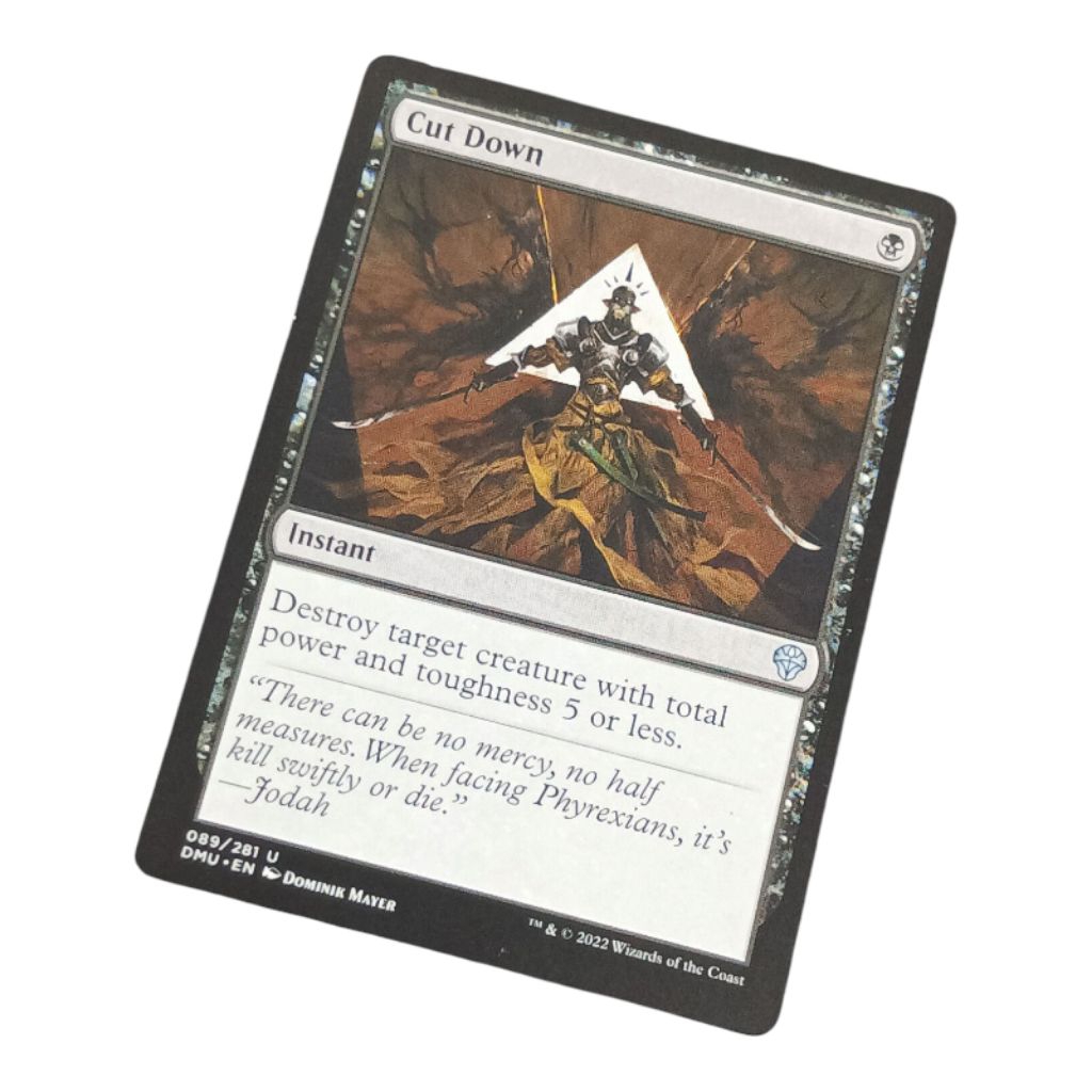 MTG Card CUT DOWN Magic the Gathering Trading Card Game Black | Shopee ...