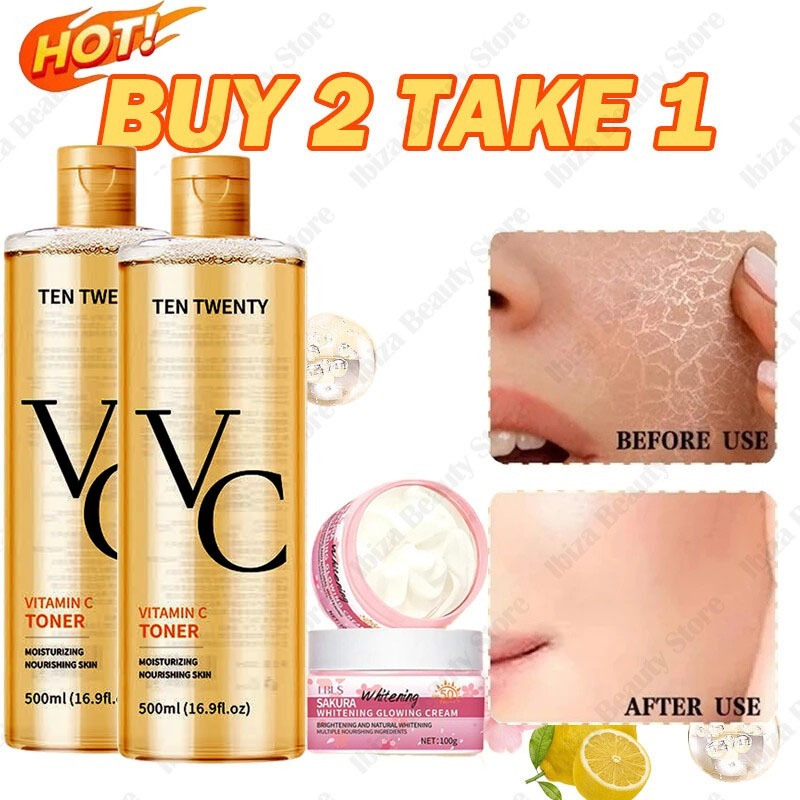 500ml Vitamin C Toner Intensive Whitening Toner Essence Remove Melasma ...
