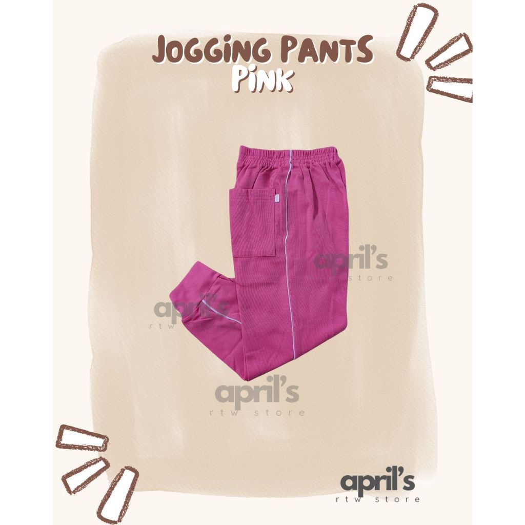 PINK Jogging Pants P.E. Uniform for Kids - PINK - School Uniform ...