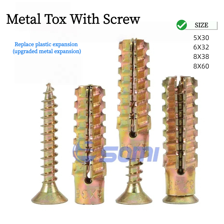 M5 To M8 Steel Expansion Tupe Pipe-Self Tapping Screw Metal Wall Anchr ...