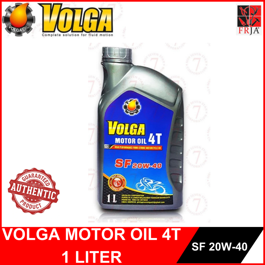 VOLGA MOTOR OIL 4T SF 20W40 1 LITER HEAVY DUTY MOTORCYCLE OIL | Shopee Philippines