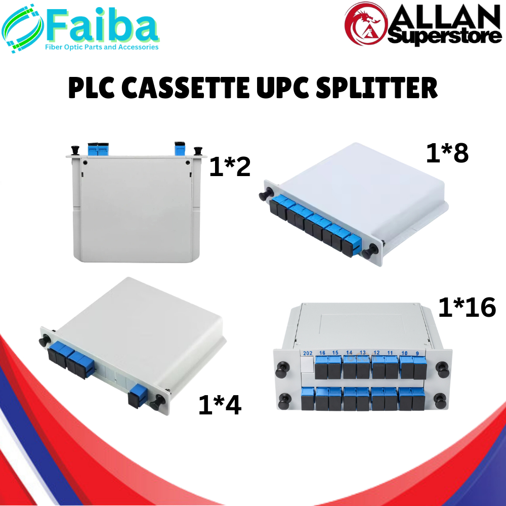 Faiba 1*2 / 4 / 8 / 16 SC UPC Fiber Optic PLC Splitter PLC Cassette Box ...
