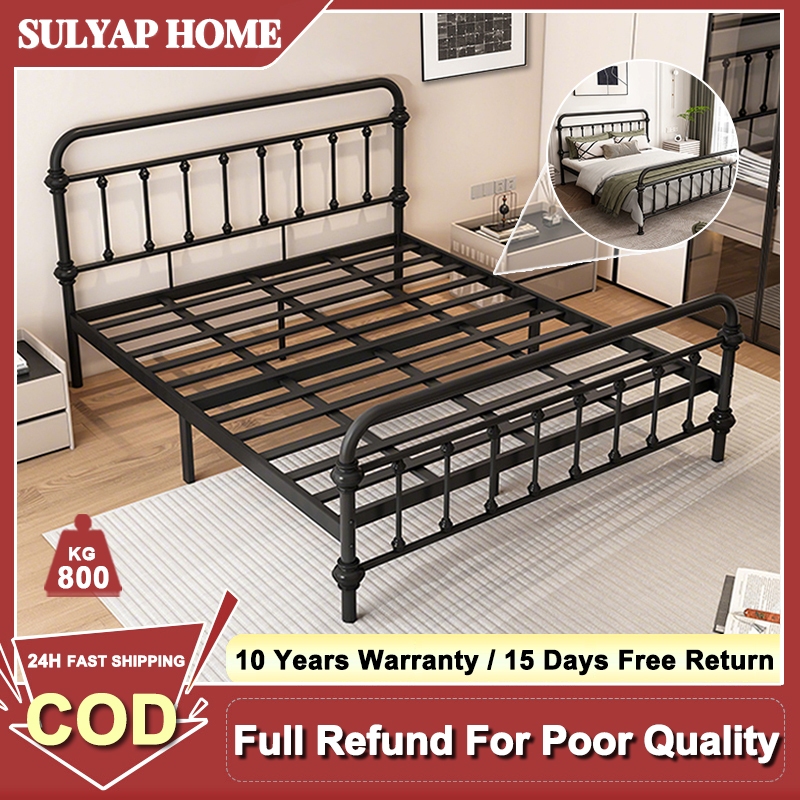 Royal Minimalist Iron Bed Frame Heavy Duty Thickened Steel E-powder ...