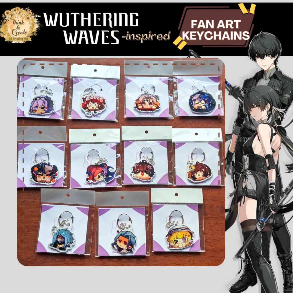 WUWA Wuthering Waves Keychains - Fanmade for co-Fans | Shopee Philippines