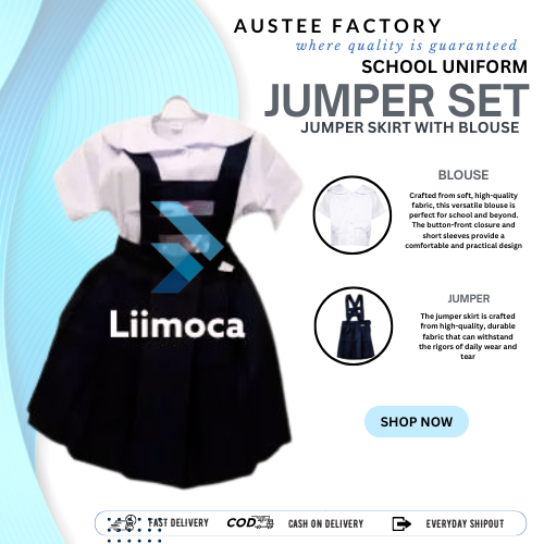 Austee Random School Uniform for Girls Jumper Blouse and Skirt Jumper ...