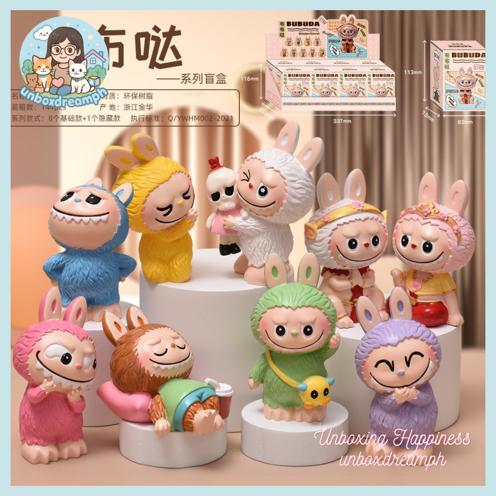 BUBUDA LABUBU Blind Box Mystery Box Hand Toy Car Desktop Display ...