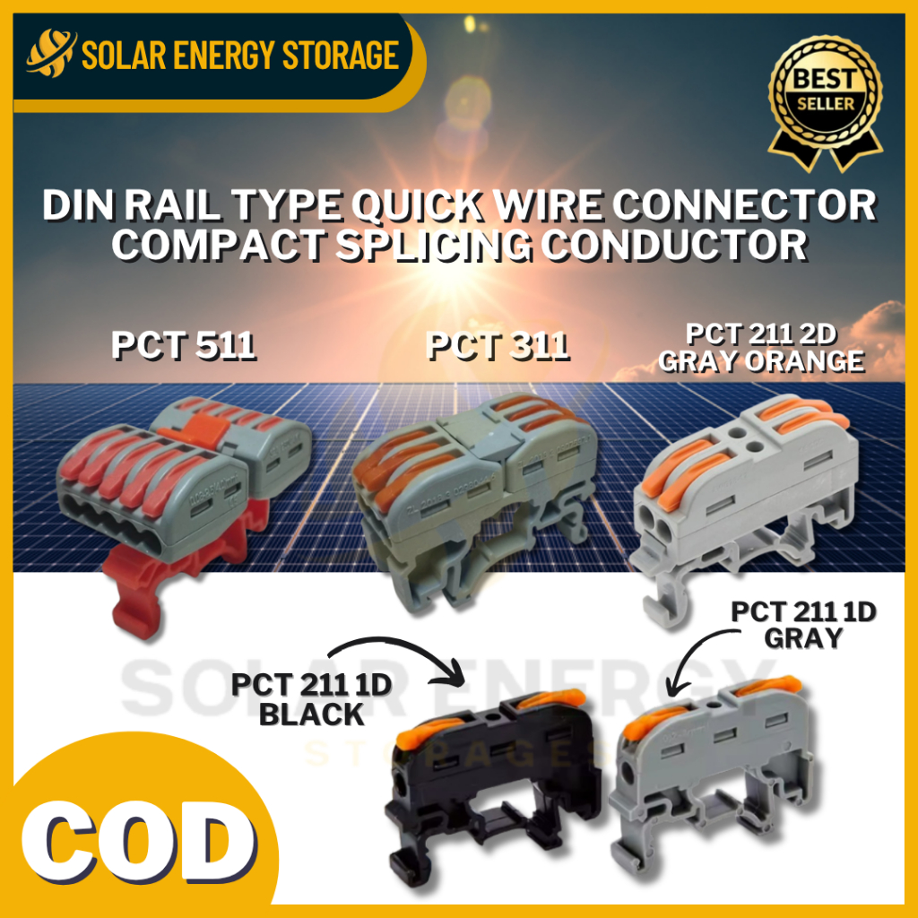 PCT 211 (BLACK,GRAY) /PCT 311/PCT 511-Din Rail Type Quick Wire ...