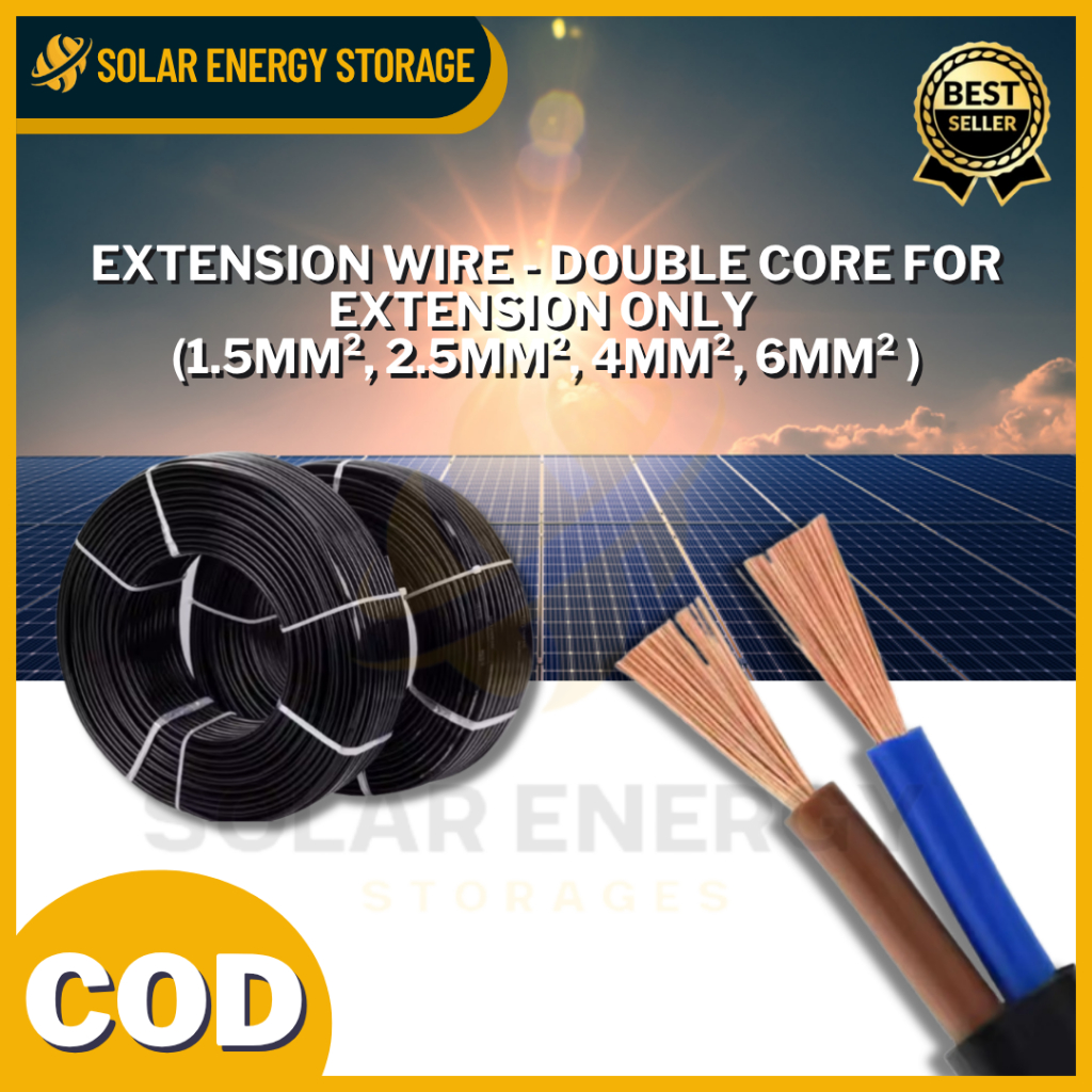 Extension Wire - Double Core for Extension Only (1.5mm², 2.5mm², 4mm² ...