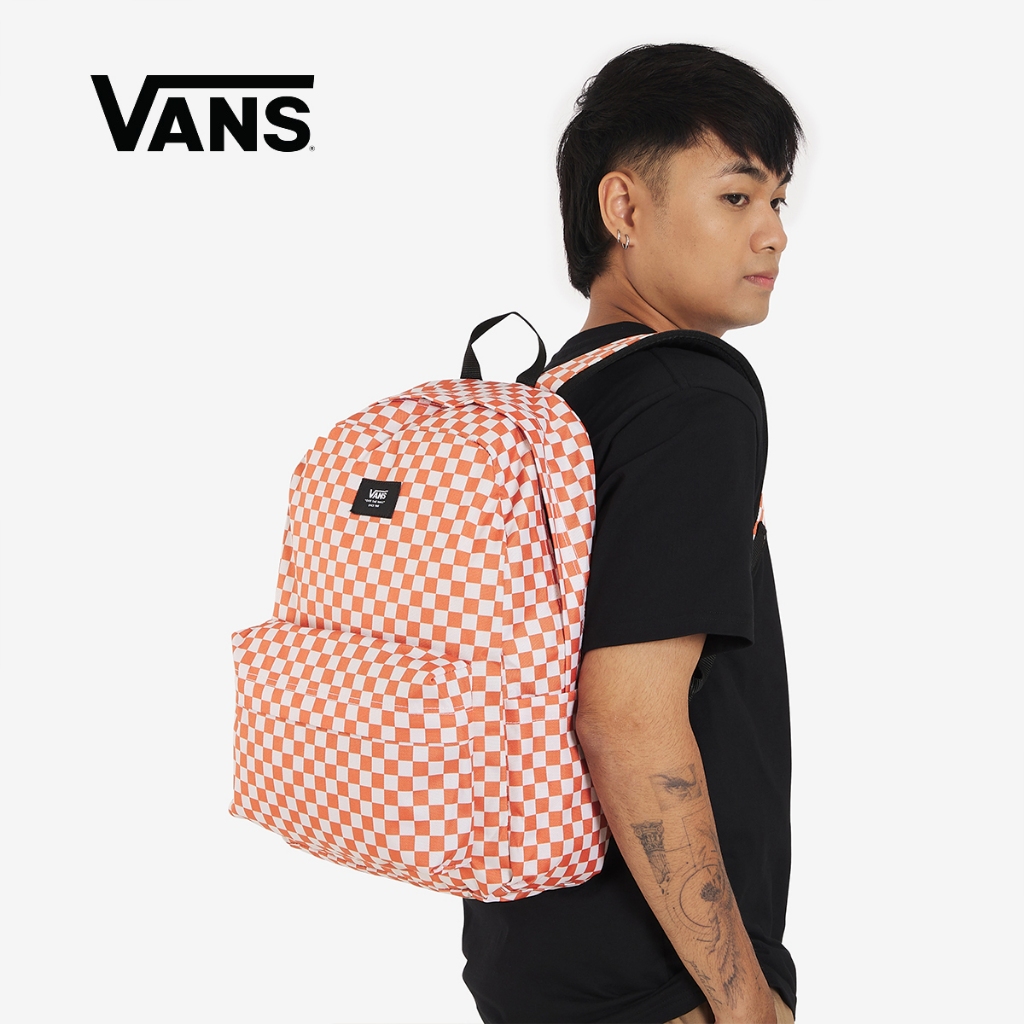 Vans Old Skool Check Backpack For Mens | Shopee Philippines