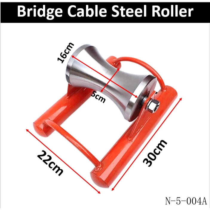 RTK- Bridge Cable Steel Roller Pulling Tool Aluminum Steel Wheel Ground ...