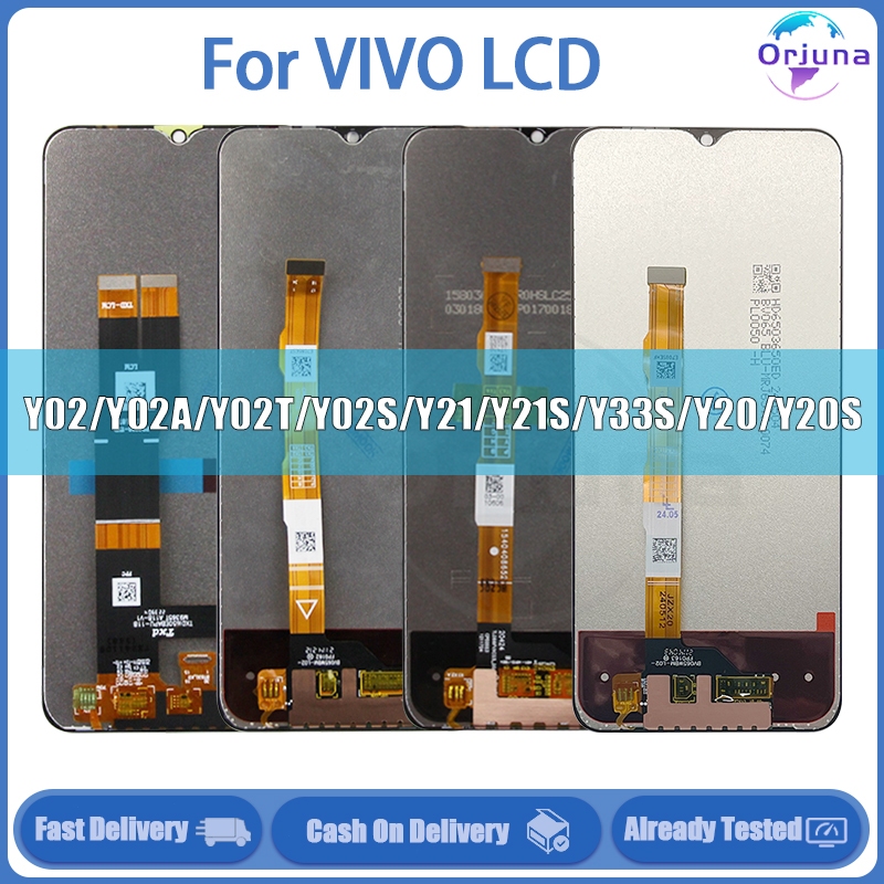 For vivo Y02/Y02A/Y02T/Y02S/Y21/Y21S/Y33S/Y20/Y20S LCD Display Touch Screen Assembly Replacement ...