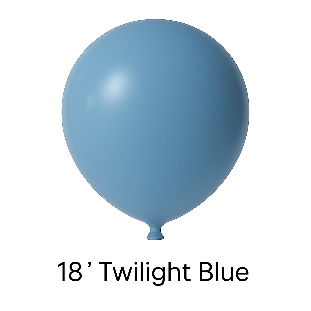 18" Twilight Blue Retro Balloons – Moody Elegance for Modern ...