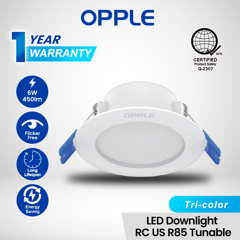 OPPLE LED Downlight Pin Light RC-US 6 Watts and 4 Watts Tunable /Tri ...
