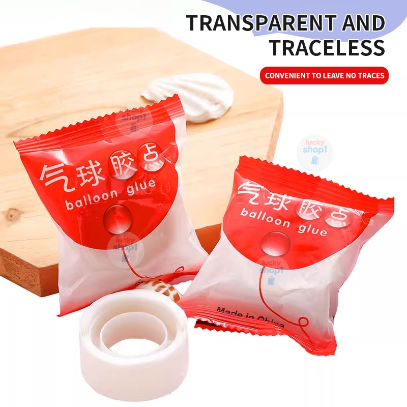 100pcs Balloon Glue Balloon Sticker for Wall and Ceiling Balloon tape ...