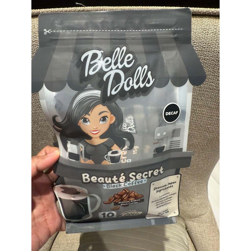 Beautederm Belle Dolls Beaute Secret – Decaffeinated Black Coffee (10 ...