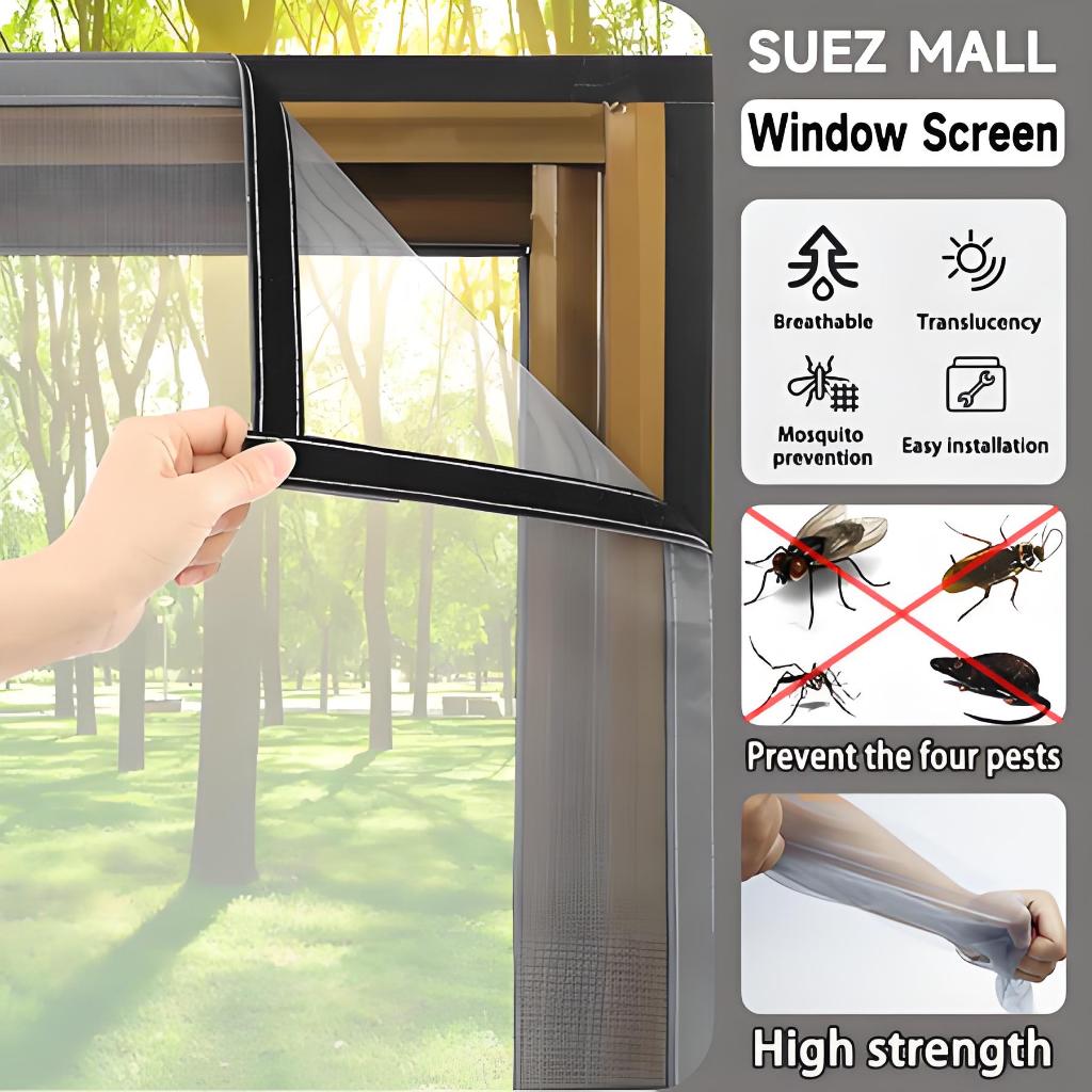 Mosquito Window Screen Net Self-Adhesive Window Screen Net Nylon Mesh ...