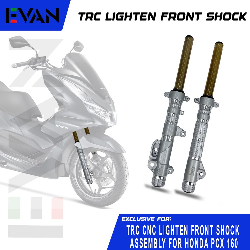 EVAN Business TRC Racing CNC Lighten Front Shock Assembly for Honda PCX ...
