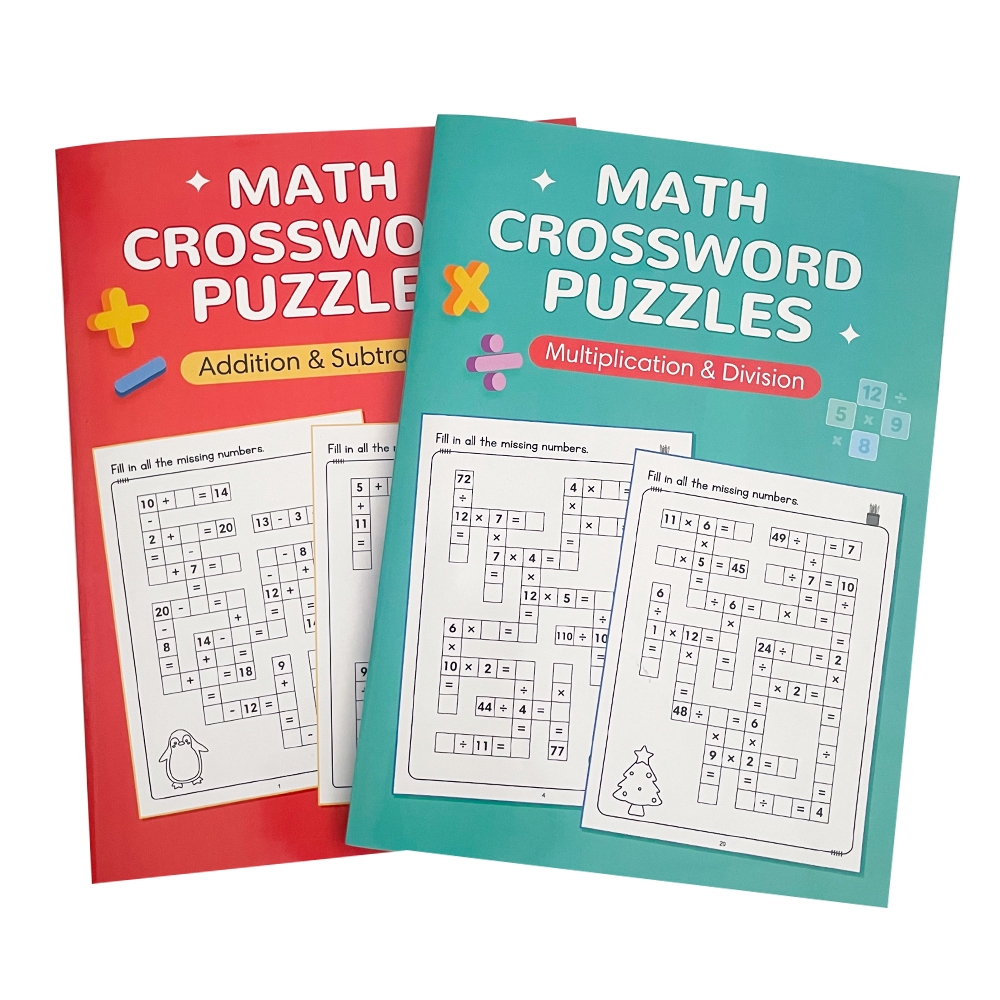 Addition Subtraction Multiplication Division Worksheets Math Crossword ...