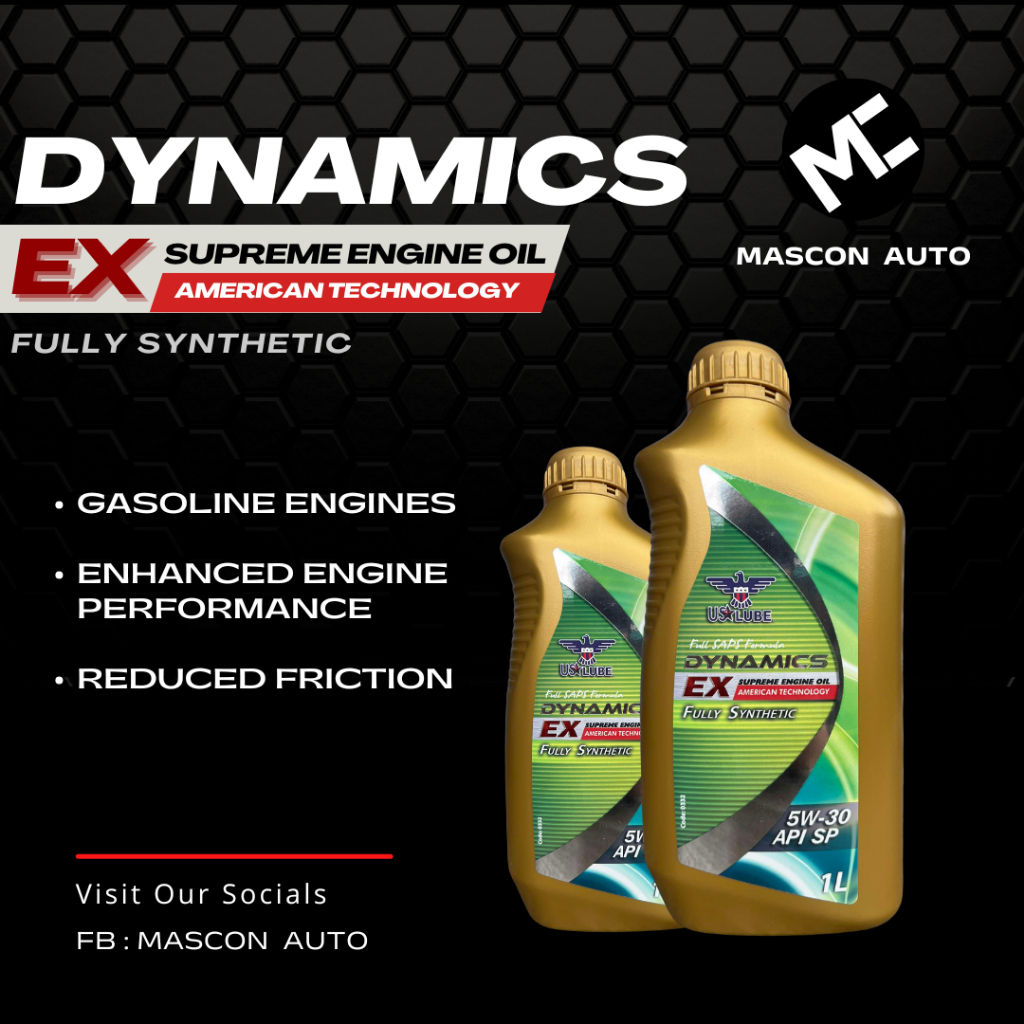 US Lube DYNAMICS EX 5W-30 API SP 1L Gasoline Engines Fully Synthetic ...