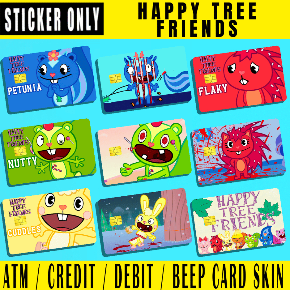 HAPPY TREE FRIENDS - (SKIN CARD STICKER) ATM/CREDIT/DEBIT/BEEP (SKIN ...
