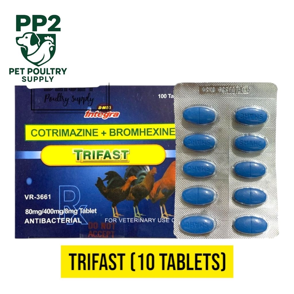 (10 TABLETS) TRIFAST TABLETS FOR GAMEFOWL ANIMALS USE ONLY | Shopee ...