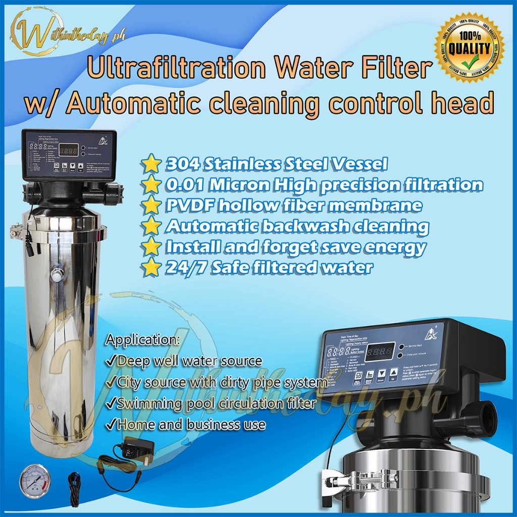 Ultrafiltration UF Filter Automatic Self-cleaning Backwash Stainless ...