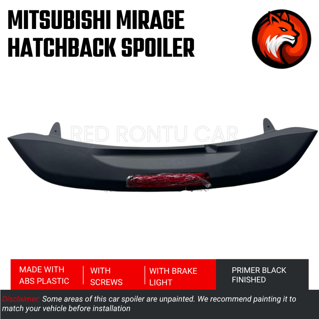 Mitsubishi Mirage Hatchback Roof wing spoiler (All year model spoiler ...